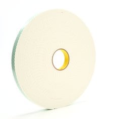 3M™ Double Coated Urethane Foam Tape 4008, Off White, 1 in x 36 yd, 12 ...