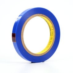 3M™ Polyester Tape 8901, Blue, 1/2 in x 72 yd, 0.9 mil, 72 rolls per c ...