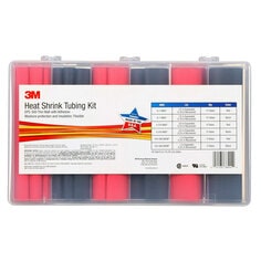 3M™ Thin-Wall Heat Shrink Tubing EPS-300, Adhesive-Lined, black/red, 5 ...