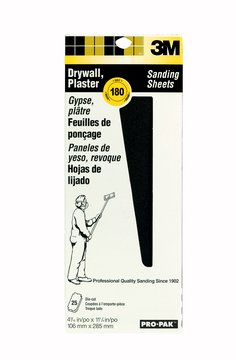 3M™ Pro-Pak™ Drywall Sanding Screens 99439NA, 180 grit, 10 sheets/pk ...