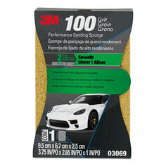 3M™ Performance Sanding Sponge, 03069, 1 inch x 2-5/8 inch, 100 Grit ...