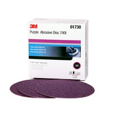 3M™ Imperial™ Hookit™ Disc 740I, 01730, 5 in, 36E, 25 discs per box, 4 ...