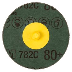 3M™ Roloc™ Fibre Disc 782C, 80+, TR, 1 in, Die R100N – General Rubber ...