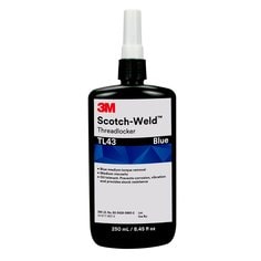 3M™ Scotch-Weld™ Threadlocker TL43, Blue, 250 mL Bottle, 2/case ...