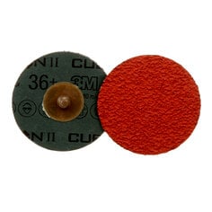 3M™ Cubitron™ II Roloc™ Fibre Disc 987C, 36+, TR, 3 in, Die R300V, 50 ...