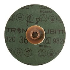 3M™ Cubitron™ II Roloc™ Fibre Disc 982C, 36+, TS, Red, 4 in, Die RS400 ...