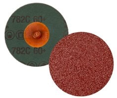 3M™ Roloc™ Fibre Disc 782C, 60+, TR, 4 in, Die R400BB, 25/Carton, 100 ...