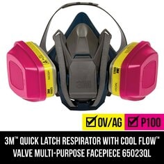 3M™ Professional Multi-Purpose Respirator with Quick Latch 65023QLHA1C ...