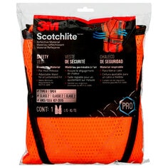 3M™ Reflective Construction Safety Vest with 5 Point Tear Away, Class ...