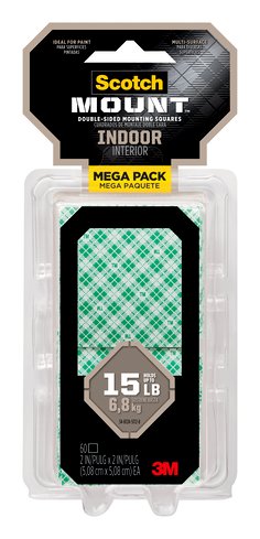 Scotch-Mount™ Indoor Double-Sided Mounting Squares Mega Pack 111H-SQLG ...